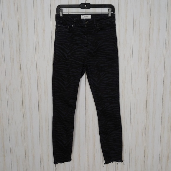 Zara | Jeans | Zara High Waist Skinny Zebra Print Jeans | Poshmark